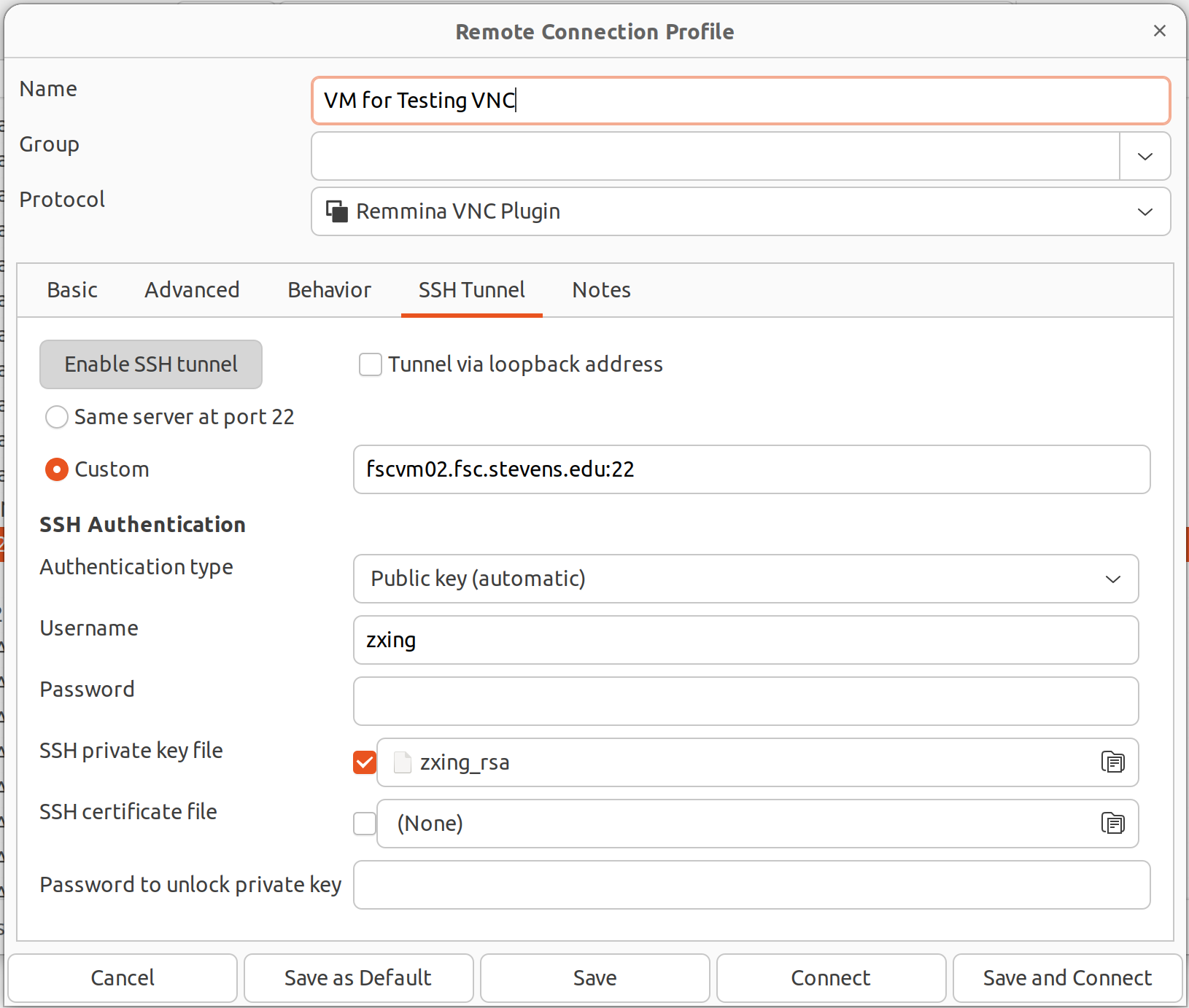 How to Use VNC with SSH Tunnel on Linux | Hanlon Financial Systems Center